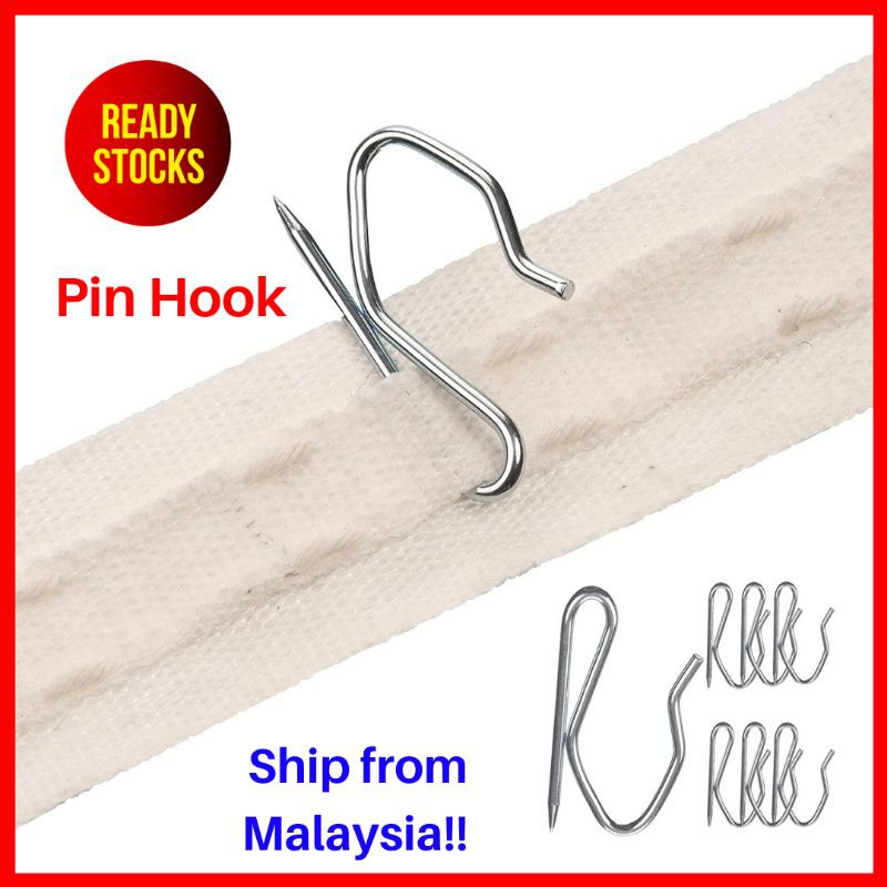 Pin Hook Curtain / Curtain Hook Hanger | Shopee Singapore
