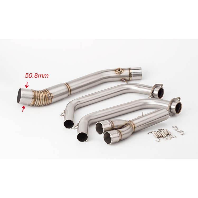 Yamaha R25 R3 MT03 Stainless Steel 51MM Header Full System Exhaust Link ...