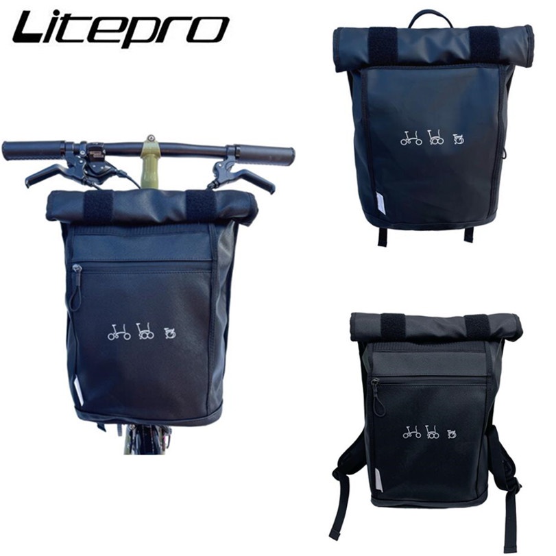 Litepro Folding Bike Front School Bag Waterproof Portable Backpack Bike ...