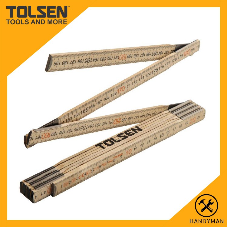Tolsen 2m Wooden Folding Ruler 35046 | Shopee Singapore