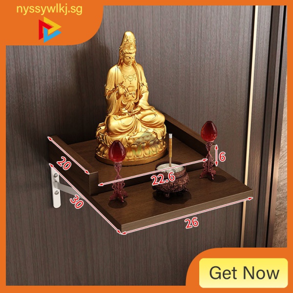 Console table New Chinese Style Table Wall-Mounted Buddha Shrine Buddha ...