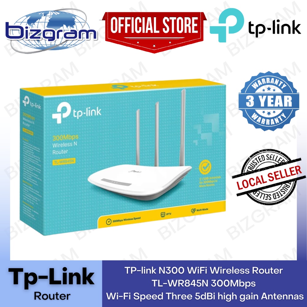 TP-link TL-WR845N N300 WiFi Wireless Router | 300Mbps Wi-Fi Speed ...