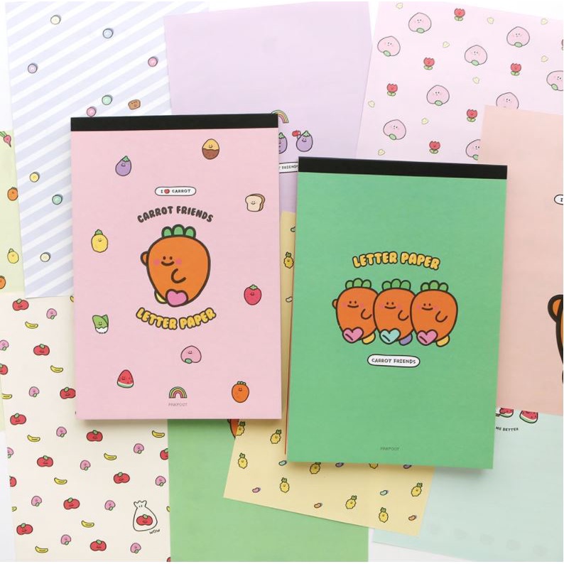 63 Sheets Vintage Flower Letter Paper Korean Writing Paper | Shopee ...