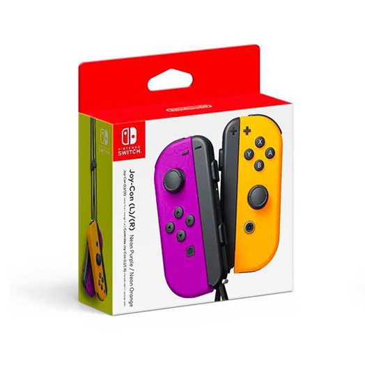 Nintendo Switch Joy-Con Controllers - Neon Purple / Neon Orange - With ...