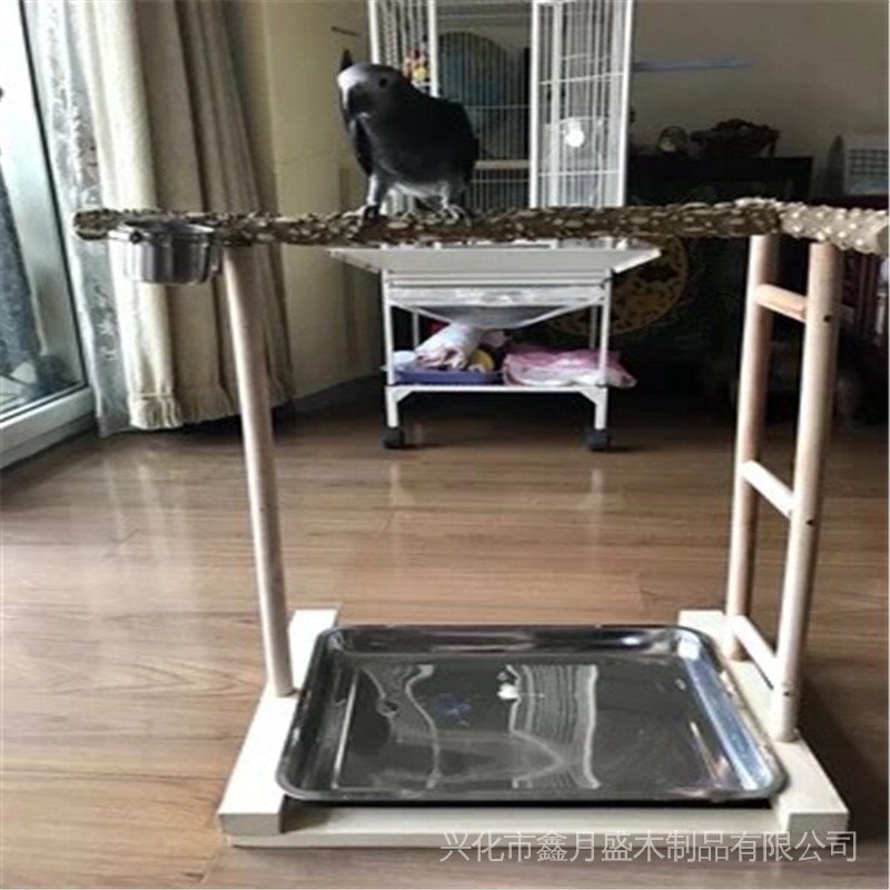【twinkle】Birdcage ash machine stand Zanthoxylum stand parrot stand bird ...
