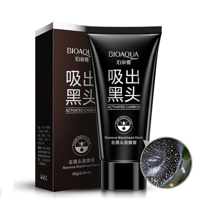 BIOAQUA Black Carbon Charcoal Blackhead Removal Peel-Off Mask Type ...