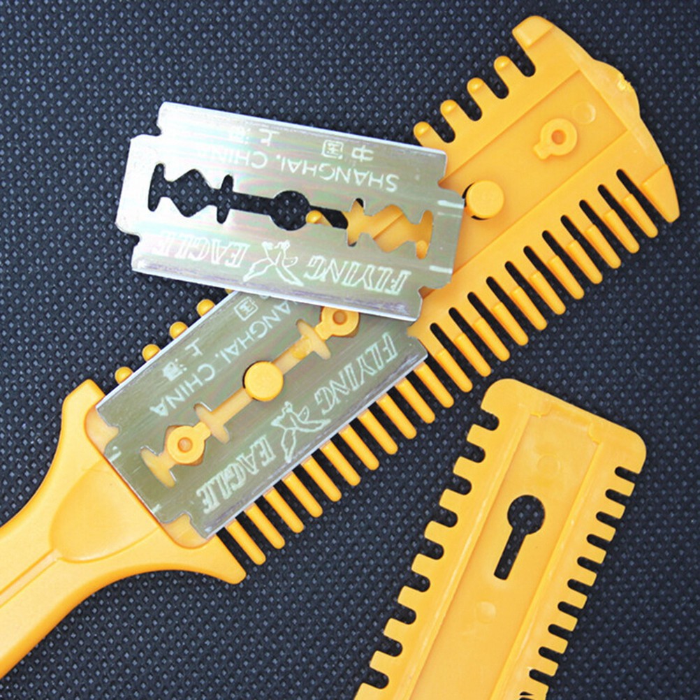Barber Scissor Hair Cut Styling Razor Magic Blade Comb Hairdressing ...
