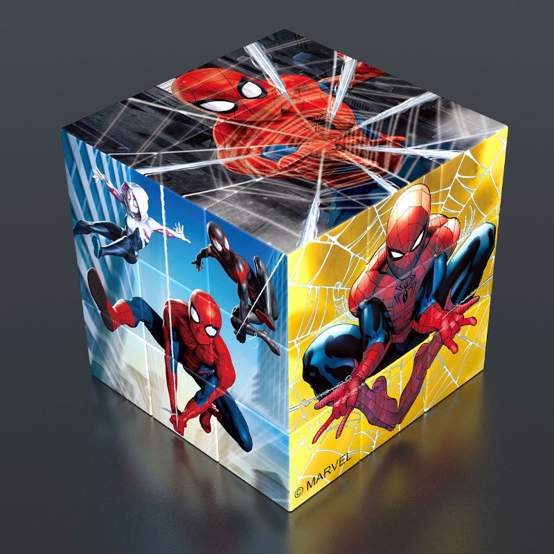 Spiderman Third-Order Cube Marvel Cartoon Pattern Disney Genuine Iron ...