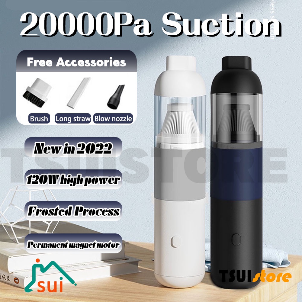 Portable Mini Vacuum Cleaner Wireless Cordless Home Car Handheld Vacuum ...