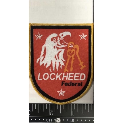 lockheed federal security shoulder patch (woven not computerized ...