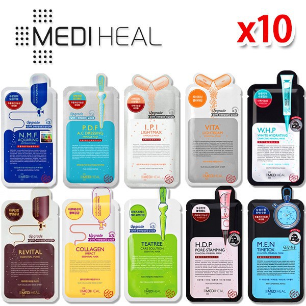 Mediheal Face Mask Pack 10pcs (12 Type) | Shopee Singapore