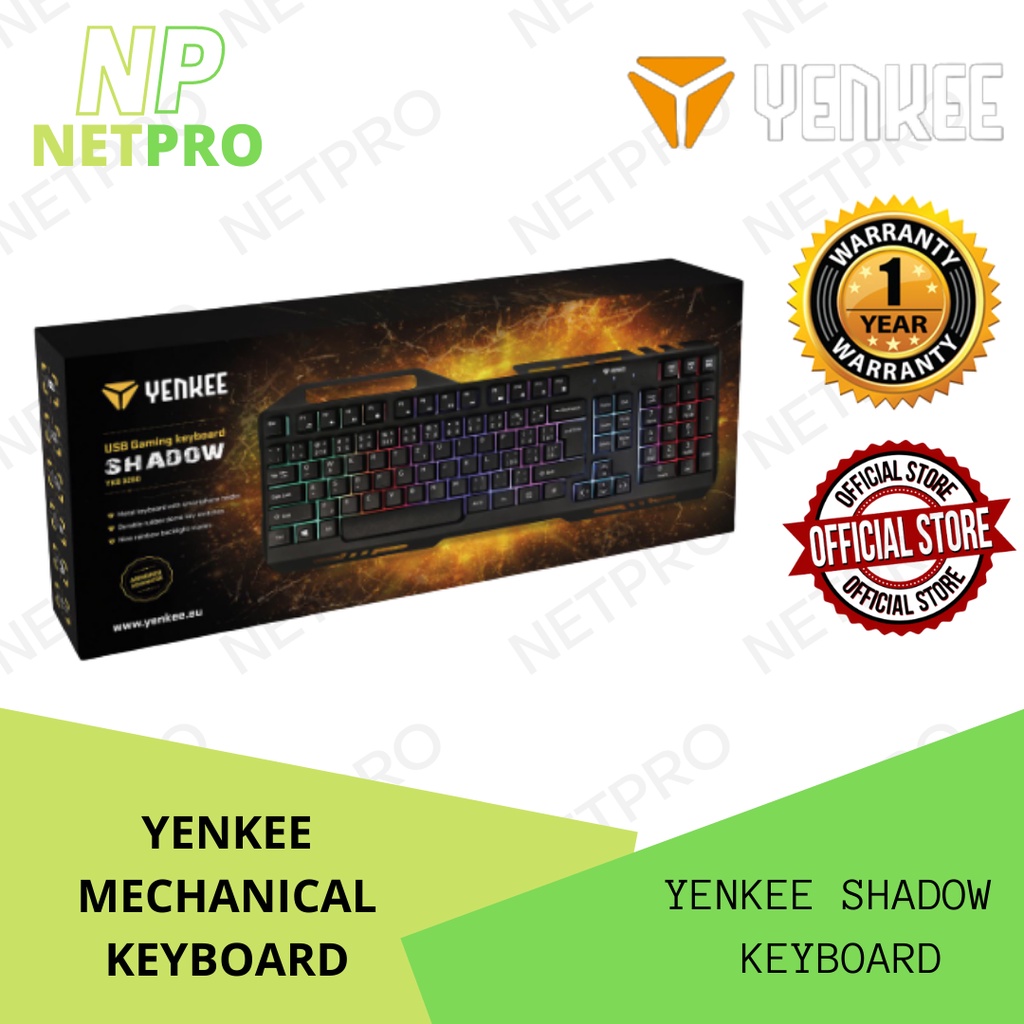 YENKEE SHADOW GAMING KEYBOARD | Shopee Singapore