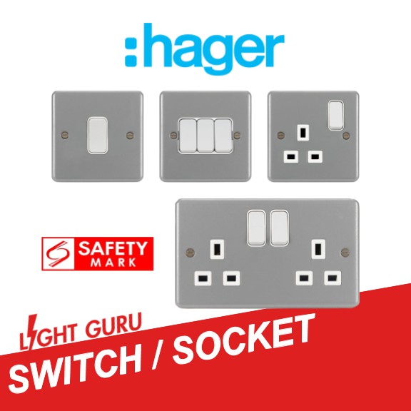 Hager Switch with Box Casing / Socket for Commercial use / BTO ...
