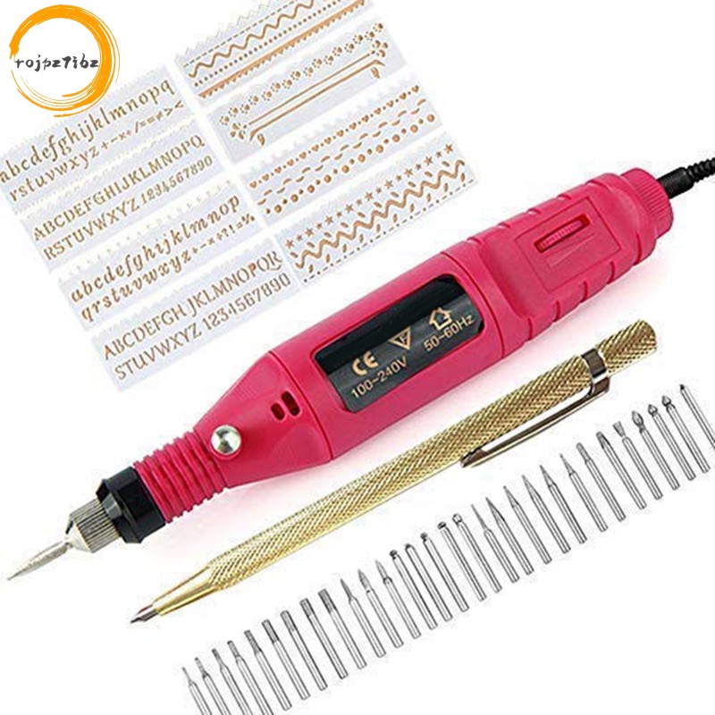 Electric Mini Engraver Pen Mini Diy Engraving Tool Kit For Metal Glass ...