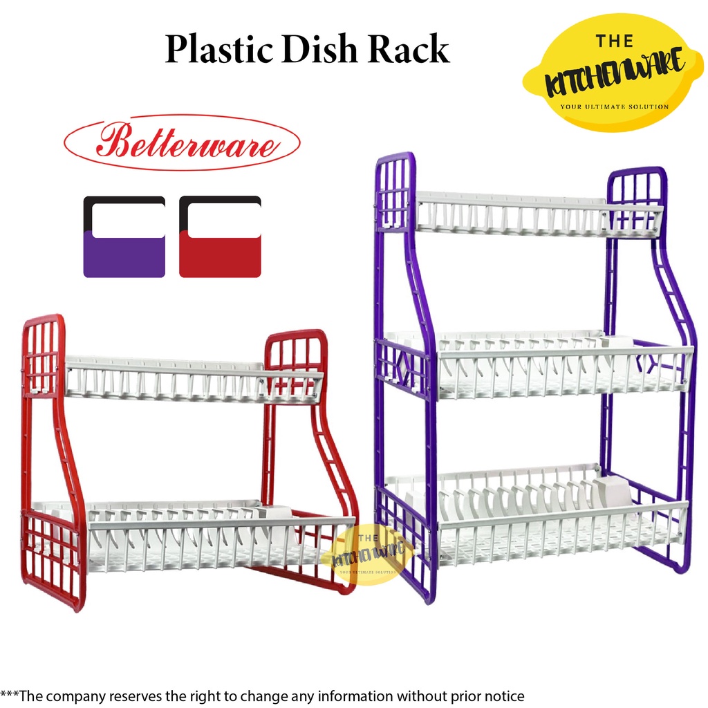 2 tier & 3 tier Plastic Dish Rack/ Rak Pingan Plastik/ Rak Pingan ...