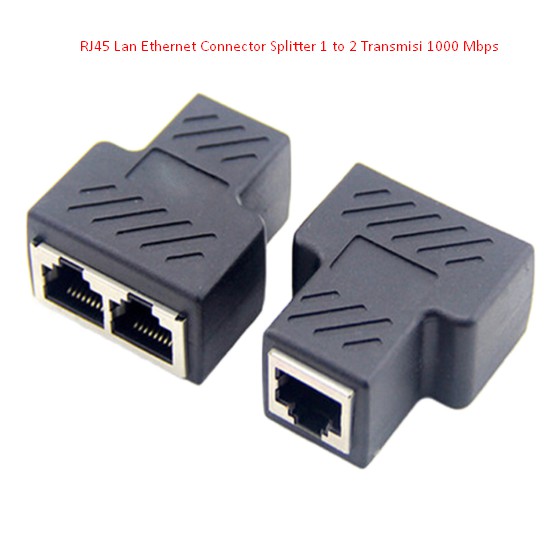 RJ45 Lan Ethernet Connector Splitter 1 to 2 Transmission 1000 Mbps ...