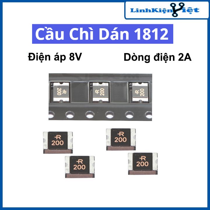 1812 8V 2A paste fuse, SMD self-healing fuse for overcurrent protection ...