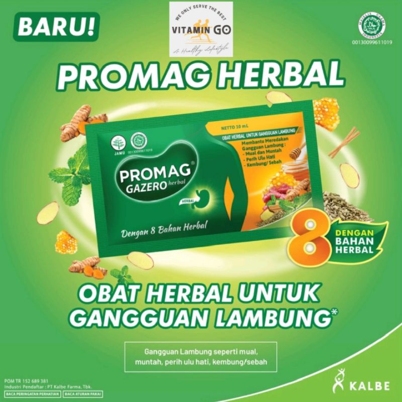 Promag Gazero Herbal, 10 mL Sachet, Liquid Ulcer Medicine, Herbal ...