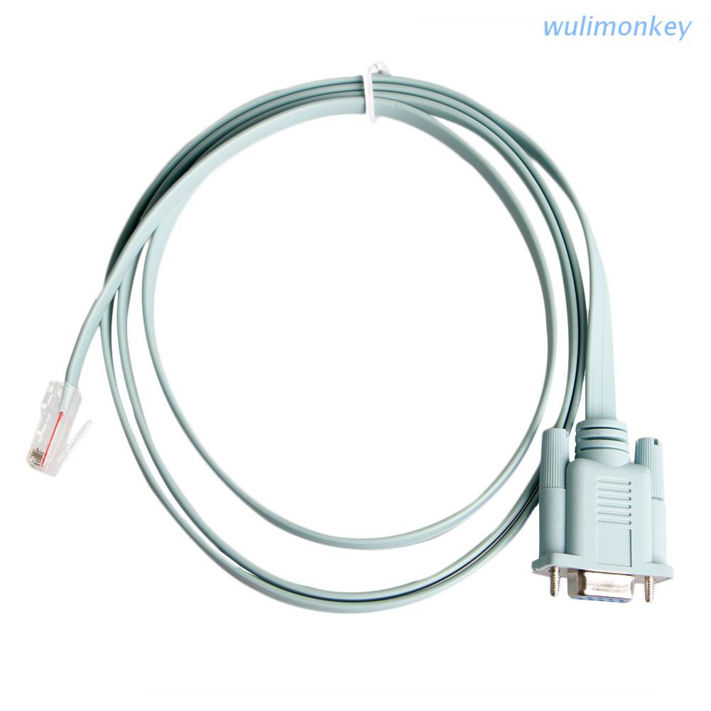 WU RJ45 Cat5e CAT6 to RS232 DB9 Console Cable Ethernet Adapter for ...