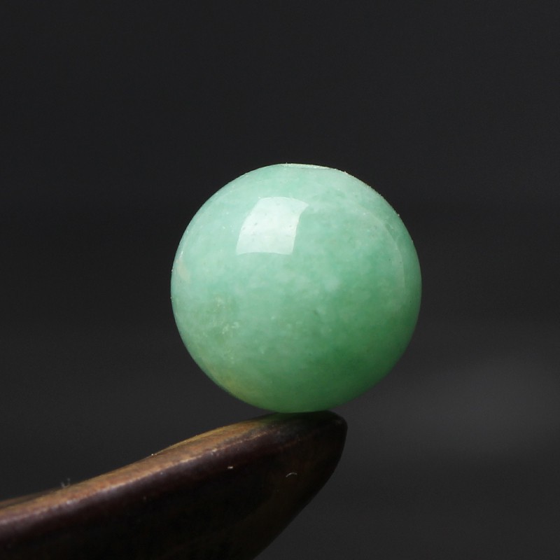 4A Natural Cyan Chalcedony Quartz Crystal Single Bead DIY Jewelry 4A天然 ...