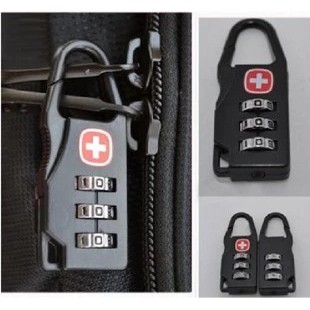 Alloy Safe Swiss Cross Symbol Combination Code Number Lock Padlock for ...