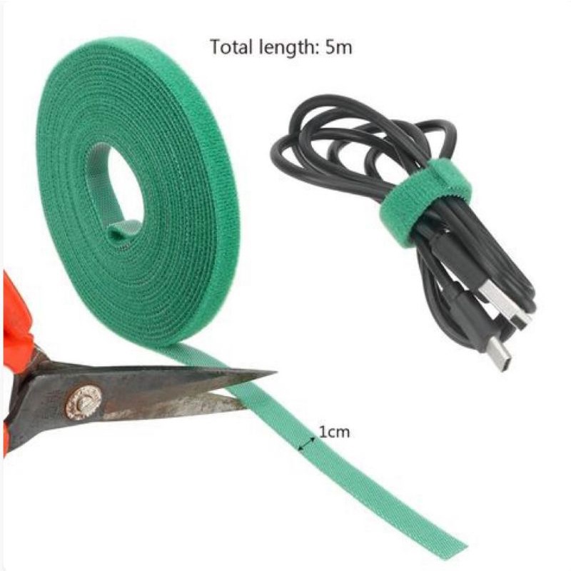 10Mx10mm Velcro, Wire Organizer Cable Ties, Tape Strips, Adhesive ...