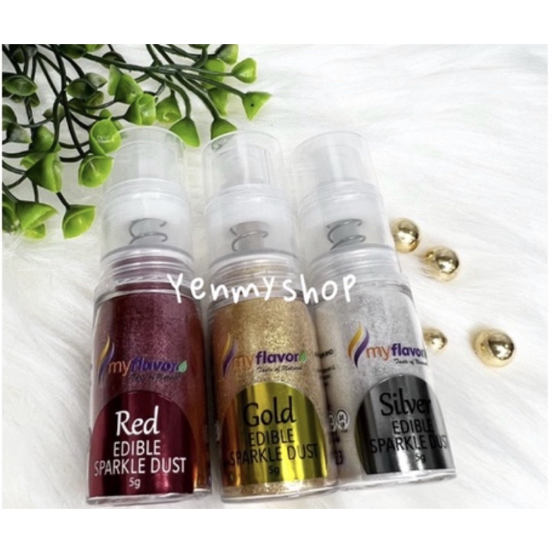 My Flavor Halal Premium Powder Dust Spray Sparkling Glitter Food ...