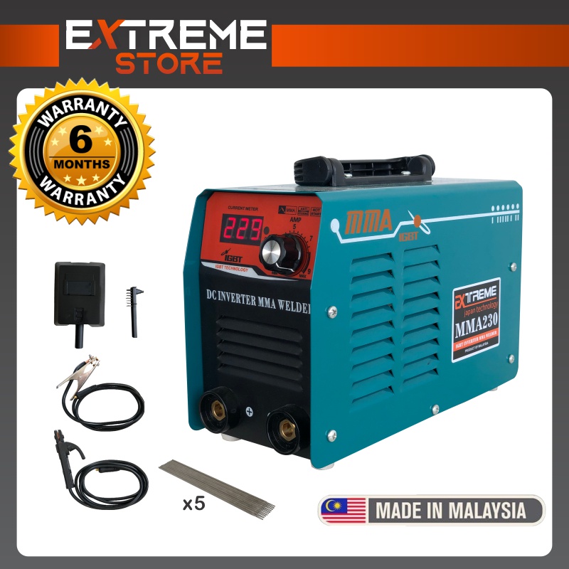 EXTREME MADE IN INVERTER WELDING MACHINE MMA-230 ARC WELDER | Shopee ...