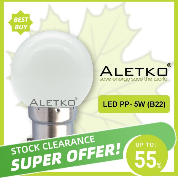 [ALETKO] LED Ping Pong Light Bulb 5W B22 (6500k Daylight) | Shopee ...