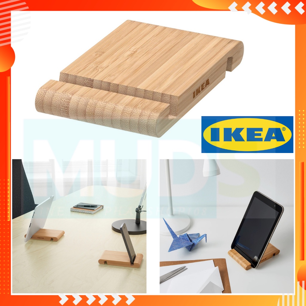 MUDS IKEA Bamboo mobile stand holder tablet | Shopee Singapore