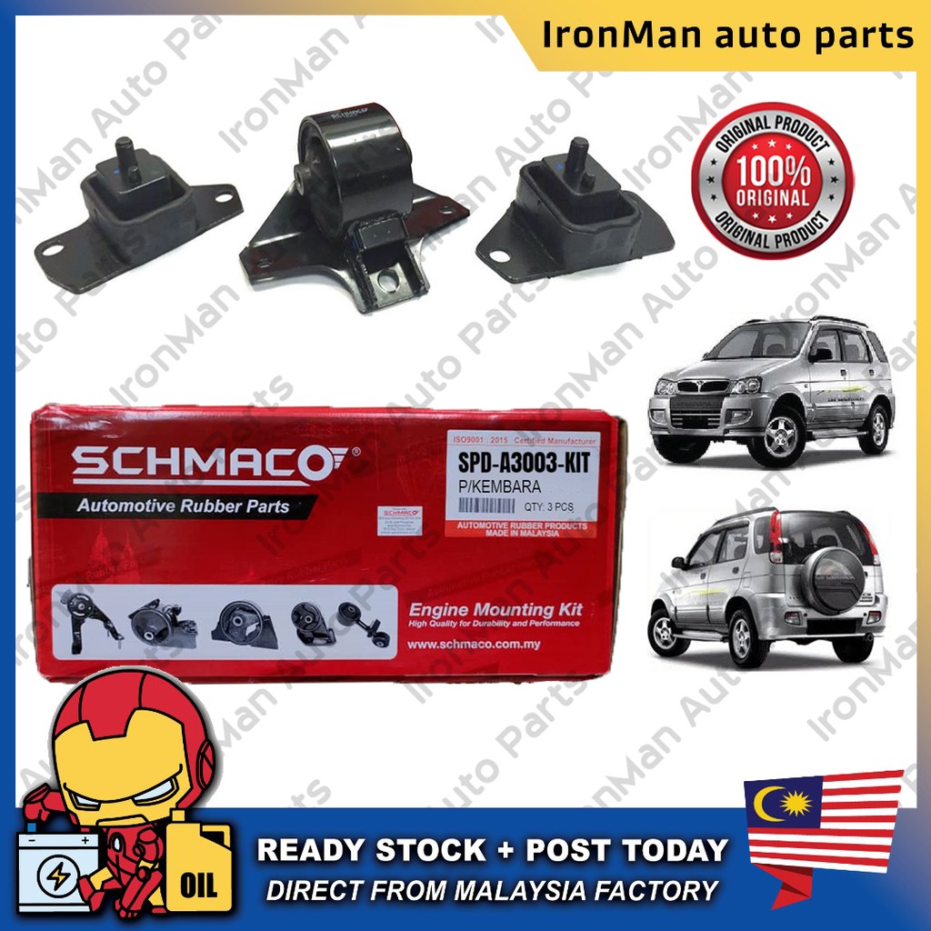 SCHMACO AUTOMOTIVE CAR ENGINE PARTS CAR ENGINE MOUNTING SET PERODUA ...