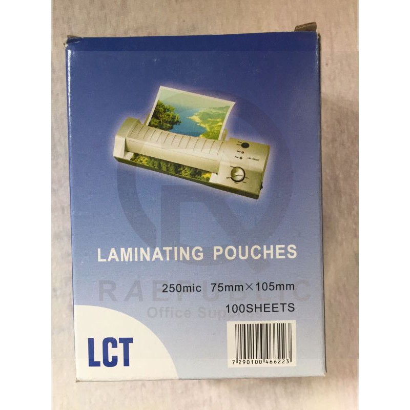 LCT Laminating Film 250 micron 75mm x 105mm (100 sheets) | Shopee Singapore