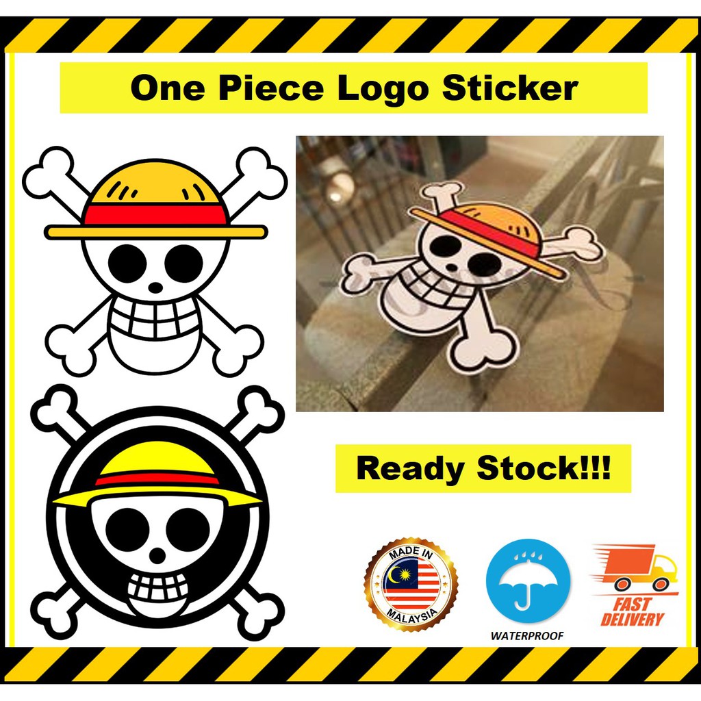 One Piece logo sticker. Outdoor waterproof Car Sticker | Shopee Singapore