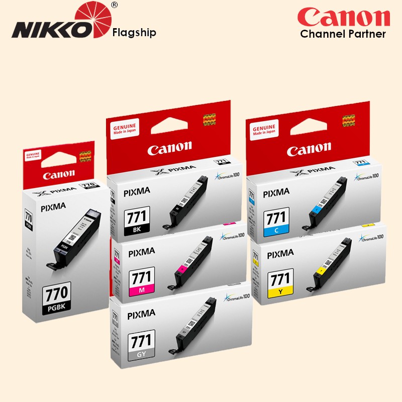 Canon PGI-770 PGBK CLI-771 770 771 Ink For PIXMA MG5770 MG7770 TS5070 ...