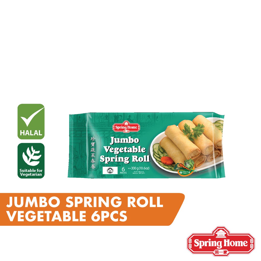 Spring Home Jumbo Vegetable Spring Roll (6pcs) | Shopee Singapore