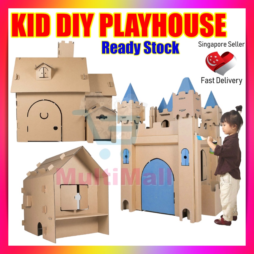 Big 3D DIY Cardboard Toy House For Kids Fun | DIY Craft For Kids | Kid ...