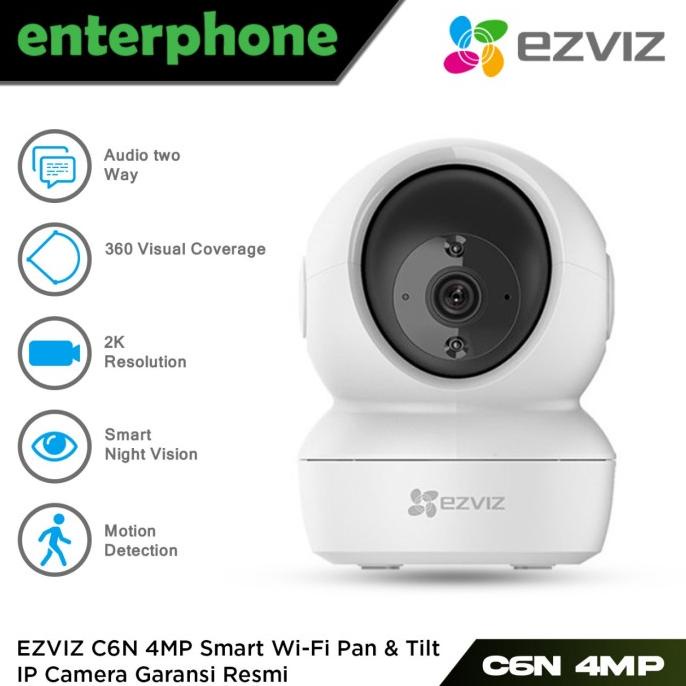 EZVIZ C6N 4MP Smart Wi-Fi Pan & Tilt IP Camera Official Guarantee | Shopee Singapore