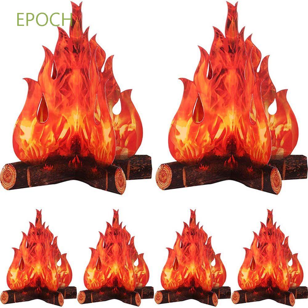 EPOCH Safe Paperboard Campfire Fake Artificial Bonfire Halloween ...