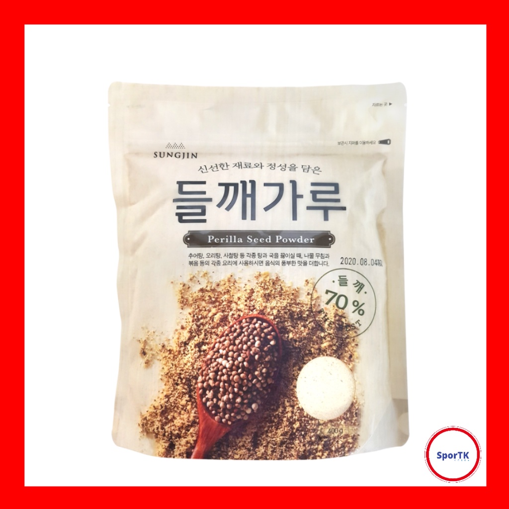 SUNGJIN Perilla Seed Powder 400g Zipper bag Packaging | Shopee Singapore