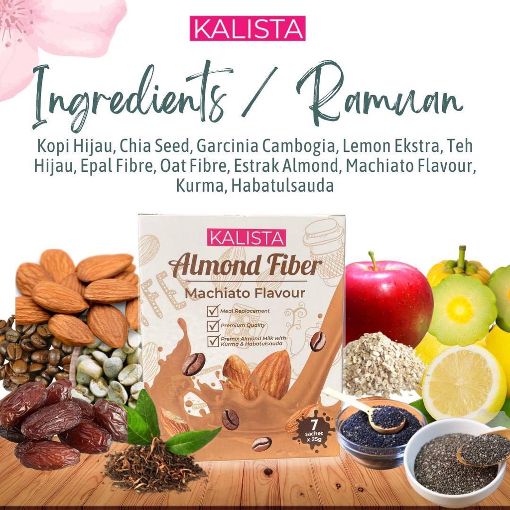 NEW KALISTA ALMOND FIBER VIRAL !!LIMITED EDITION!!! | Shopee Singapore
