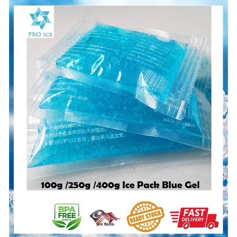 *PRO ICE* 100g /250g /400g Ice Pack Reusable Blue Gel | Shopee Singapore