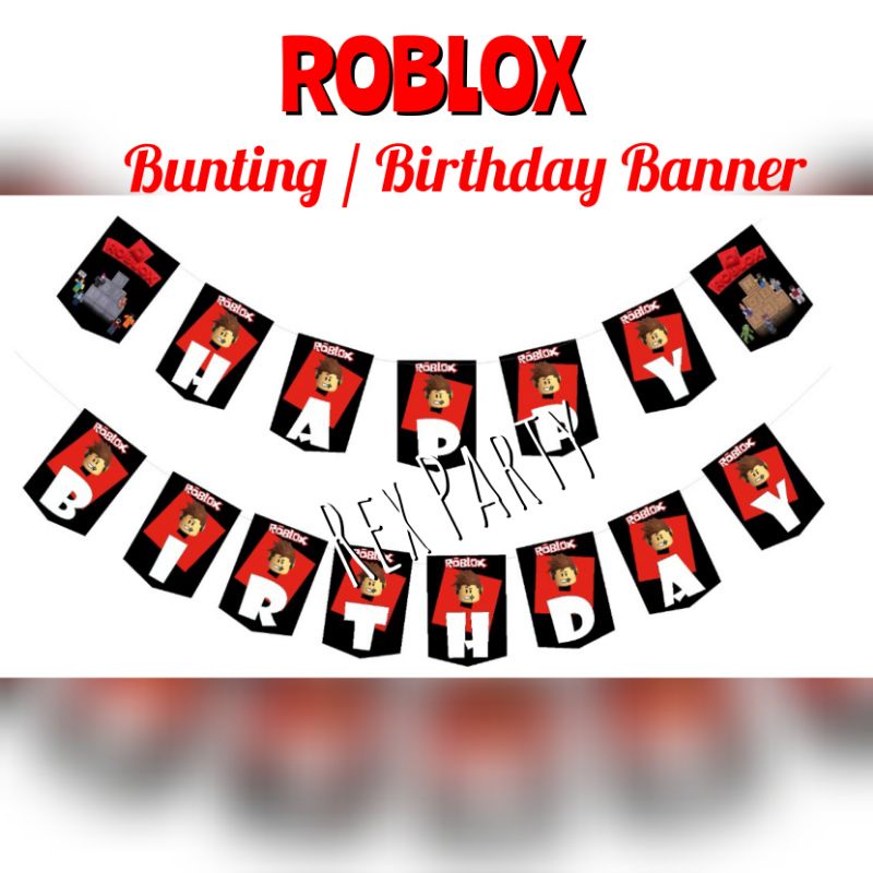 Roblox Birthday Banner/ Roblox Banner Roblox HBD Banner Roblox Banner ...