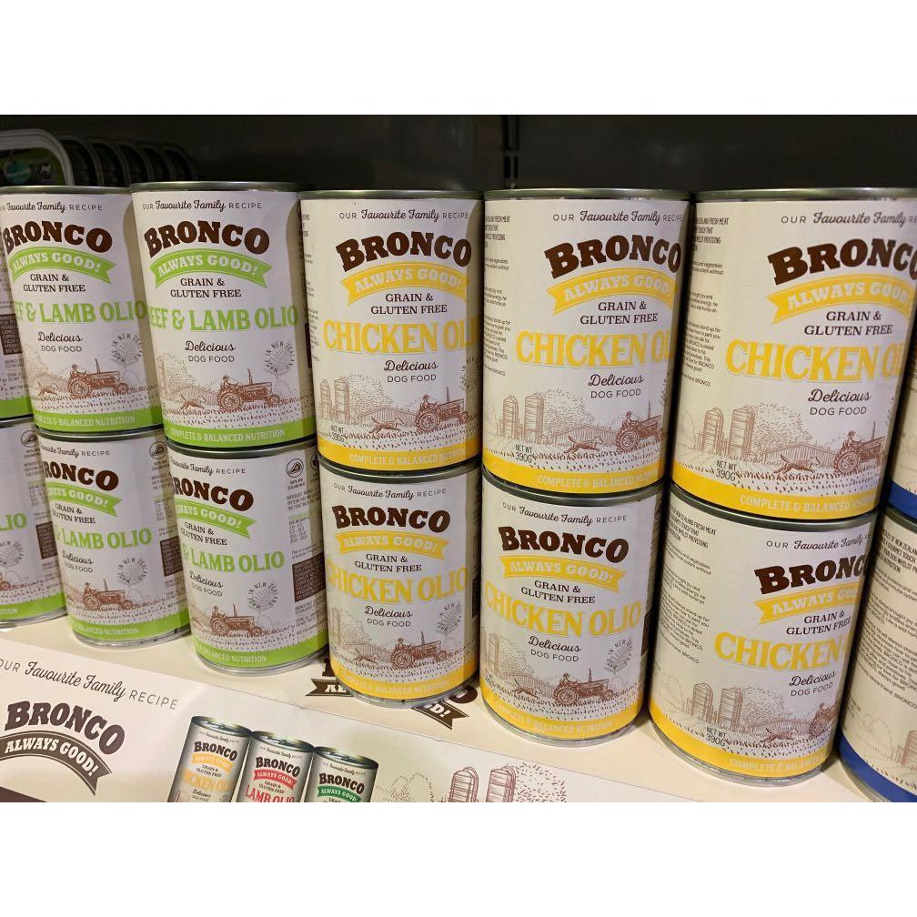 Bronco Canned Dog Food 390g (Chicken, Lamb, Beef, Beef&Lamb, Salmon ...