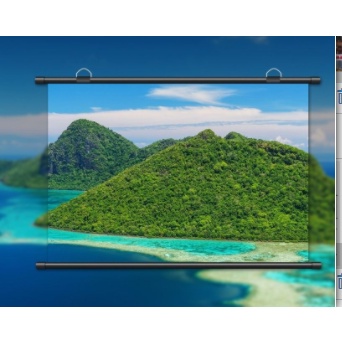 Anti-Light Screen HD 4K Wall Hanging Screen Folding Simple Screen Punch ...