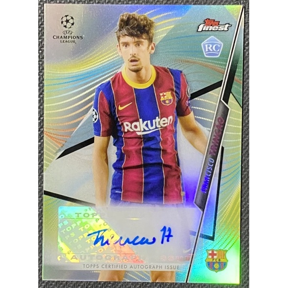 Topps Soccer Card 2021 Finest UEFA Champions League Francisco Trincao ...