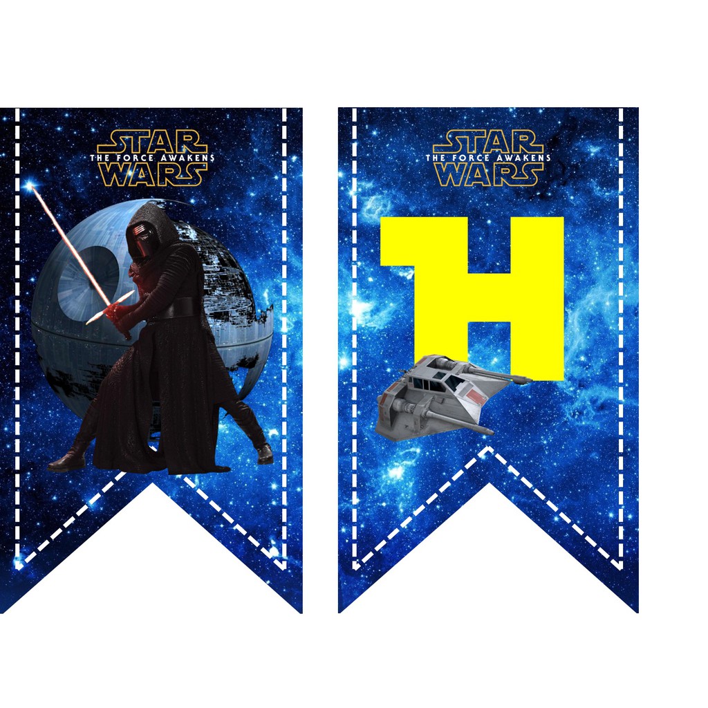 Bunting Banner - Star Wars - Happy Birthday | Shopee Singapore
