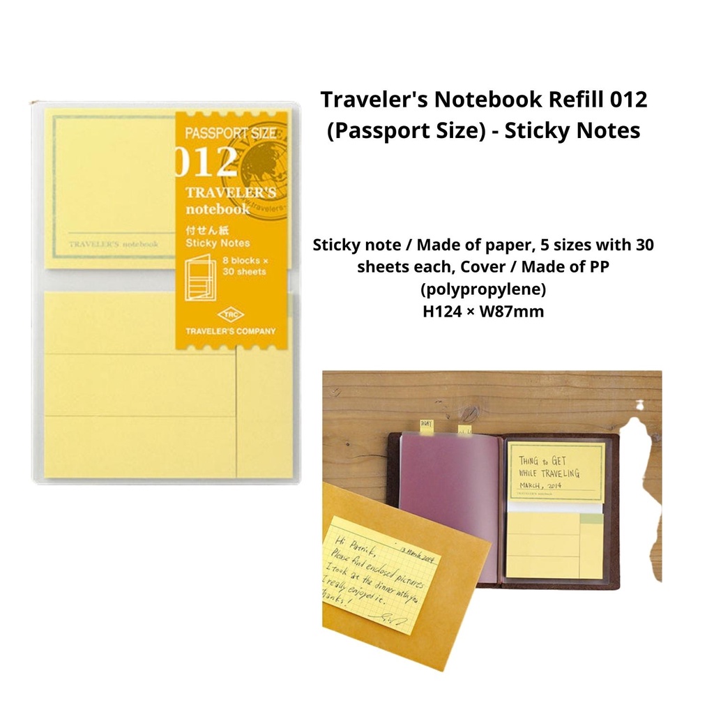 Traveler's Company Traveler's notebook Refill (Regular and Passport ...
