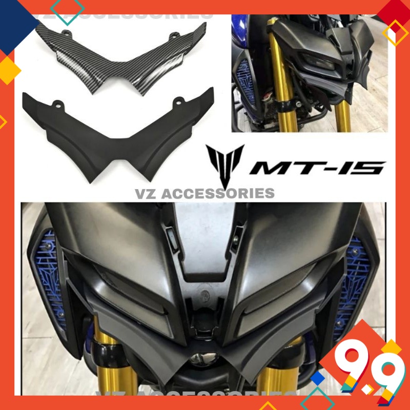 MOTORCYCLE WINGLET YAMAHA MT15 FRONT WIND DEFLETOR ABS PLASTIC (2018 ...
