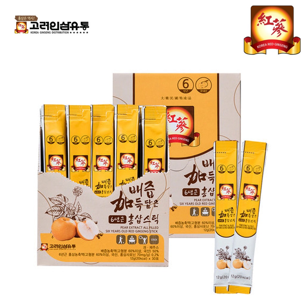 Asian Pear Extract & Korean Red Ginseng Extract Single Serving Packs ...