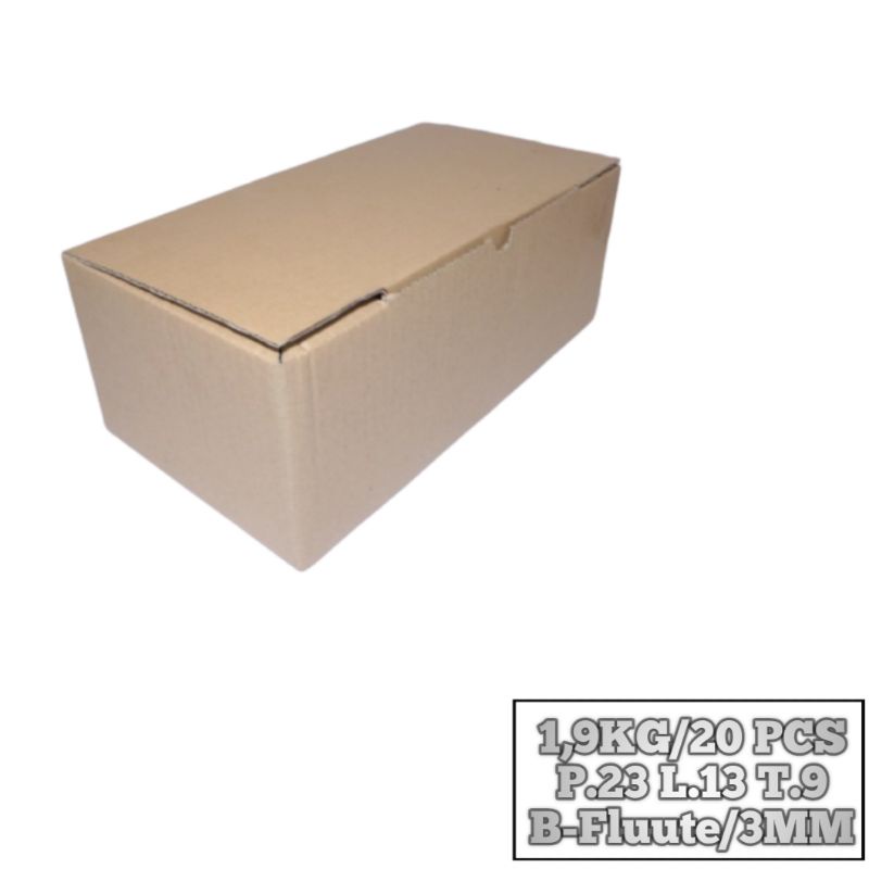 Cardboard BOX Package DIE CUT 23x13x9 | Shopee Singapore